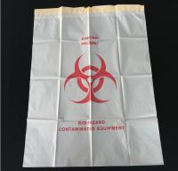 China disposable bag soiled linen liners plastic garbage bag, High density trash liner on roll 33 gallon plastic soiled linen for sale