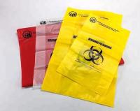 China disposable bag soiled linen liners plastic garbage bag, High density trash liner on roll 33 gallon plastic soiled linen for sale
