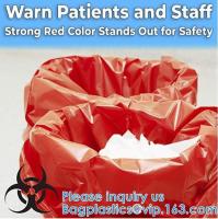 China Infectious Medical Waste Bags Biohazard Waste Bags - Disposable Infectious Safety Bag, Autoclavable, Puncture Resistant for sale
