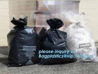 China customized OEM Asbestos waste removal big bag, Asbestos bag big bag ton bag, Danger words printed ldpe asbestos bag, bag for sale
