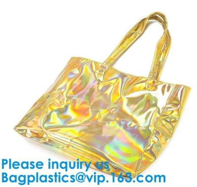 China Promotional Custom Waterproof Transparent Pvc Beach Bag Sets Shopping Online Women Hand Bag for sale