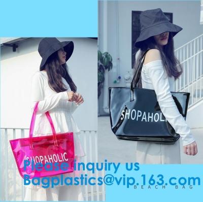 China Beautiful Plastic PVC Beach Bag Clear Travel Cosmetic Bags, Fashion Clear PVC Beach Bag, Vinyl Plastic Bag, Envelope Clu for sale