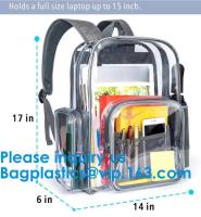 China PVC Clear Transparent Plastic School Bag Backpack For Kids Children,Fashion PVC Holographic Lady Strapping School Bag Backpa for sale