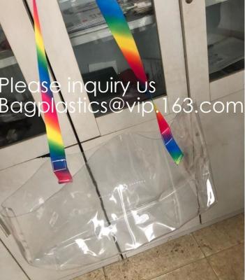 China Eco-Friendly, OEM, Promotional, Shopping, Cosmetic Travelling Bag,Plastic PVC Shopping Tote Bag fashion large capacity w for sale