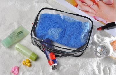 China waterproof hanging toiletry bag for travel, Vinyl Transparent PVC Cosmetic Bag /Clear Toiletry Bag/PVC Travel Makeup Bag for sale