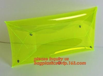 China PVC bag/Transparent pvc clutch bag /PVC handle bag for promotion, Neon PVC Plastic Clutch Bag, handle, clutch bags, purs for sale