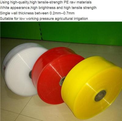China HDPE layflat braided hose pipe Lay-Flat Poly Tubing on Rolls, Conudctive Poly Tubing on Rolls Antistatic Poly Tubing for sale