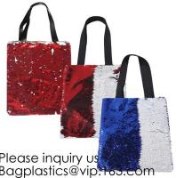 China Fashion Bling Sublimation Strapping Sequin Drawstring Backpack Bag,Glitter Mermaid Flip Sequin Bag Outdoor Shoulder Reversib for sale