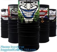 China multi choice women head scarf printed colorful face mask custom logo/size bandana,Sport Strapping Seamless Custom Gaiter Whi for sale