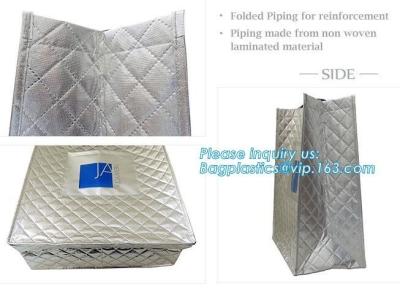 China Wholesale factory custom fashion laminated non woven bag, Shopping printing fabric insulated foldable bag, custom pp non for sale