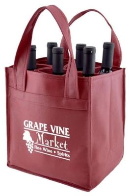 China Custom Promotional wine shopping tote fabric polypropylene laminated non woven bag, Manufacturer of pp lamination non wo for sale