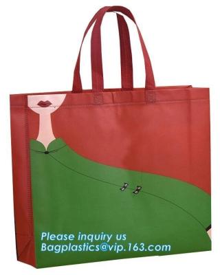 China recyclable non woven bag/non woven shopping bag/non weven tote bag， Full printed fruit supermarket shopping handle non w for sale