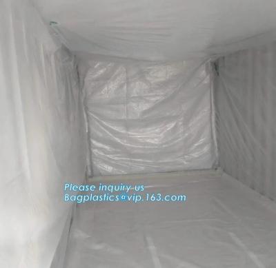 China 8Mil Open Top Drawstring Dumpster Container Liners,dumpster containe liners for garbage disposable,20 yard drawstring bl for sale