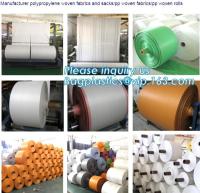 China Pp Fabric Woven Sack Rice Bag Roll For Agriculture,60cm width virgin colorful flat surface tubular PP woven fabric roll for sale
