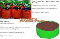 China UV resistant PE potato growing bag garden planter bags with Flap and handles,Flap and Handles Collapsible 10 gallons for sale