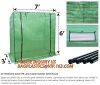 China Polycarbonate strong garden greenhouse double-door green house,NEW WALK IN GREENHOUSE GARDENING SEEDS PROPOGATING 143cm* for sale