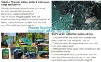 China Green Waterproof pe plastic outdoor garden furniture covers,lounge bench covers,funiture series,garden bench cover, bag for sale