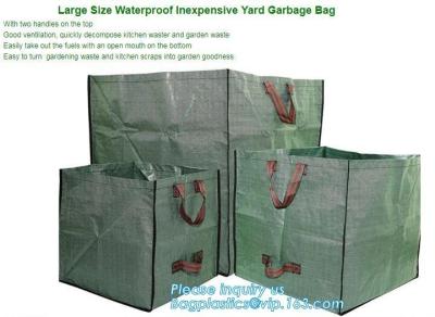 China large size waterproof inexpensive yard garbage bag,PE Woven Potato Planter Growing Bag,potato plant garden PE Woven grow for sale