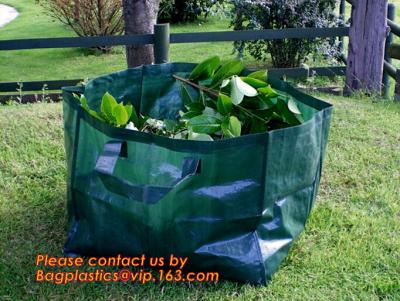 China Heavy Duty Pp Garden Bag Self-Standing Tip Bags Make Yard Clean-Up Easy tipping bag,garden sack,leaf sack for sale