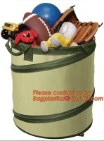 China Waste Refuse Rubbish Grass Sack Waterproof Leaf Bag Outdoor Camping Pop Up Bag Collapsible Container Gardening Bag for sale