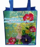 China eco reusable pp woven shopping bag with logo design, eco-friendly cheap promotional shopping give away spunbond pp color for sale