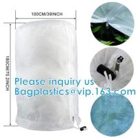 China Heavy Winter Protection Plant Cover Winter Cover Anti-frost Zipper And Drawstring Cold Protection Non-woven Plant Antifr for sale