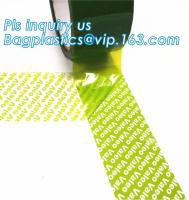 China Supply tamper proof plastic open void tape for seal courier bag envelopes with CE&ISO Air Mouse TV Box PCs OS bagplastic for sale