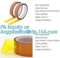 China High Temp Self Adhesive PET Green Tape With Silicone Adhesive For 200 C Heat Protection and Powder Spray Paint  bagease for sale