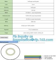 China Water-activated Reinforce Kraft Gummed Paper Tape for Sealing & Strapping,Self adhesive kraft paper gummed tape bagease for sale