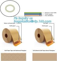 China Water-activated Reinforce Kraft Gummed Paper Tape for Sealing & Strapping,Self adhesive kraft paper gummed tape bagease for sale