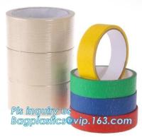 China Custom Painting Crepe Printed Colored Paper Automotive Masking Tape Jumbo Roll,Crepe Paper Masking Tape Jumbo Roll bagea for sale