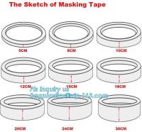 China Car painting spray multi colored rice paper masking tape,Painters tape 2inch blue crepe paper multi use Automotive wall for sale