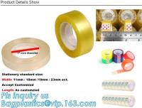 China Stationery printed logo bopp packing tape adhesive,OEM/ODM custom printed washi tape japanese stationery tape bagease for sale