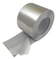 China Temperature Resistant Flame Retardant Aluminum Foil Tape,silver acrylic adhesion paper aluminum foil tape with fireproof for sale