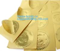 China Custom foil sticker high quality gold self-adhesive foil vinyl sticker,Self-adhesive Label Stickers with Gold Foil Stamp for sale
