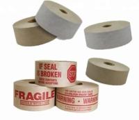 China Fiber Reinforced Gummed Kraft Paper Packing Reinforced Brown Tape jointing paper, sealing box, bundling box, bundl for sale