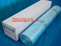 China PE Plastic masking taped protective film for paint protection, Easy Tearing Tissue Paper Auto Paint Masking Film for sale