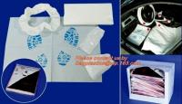 China universal customized auto repair disposable plastic car steering wheel seat cover, disposable car seat cover;steering wh for sale