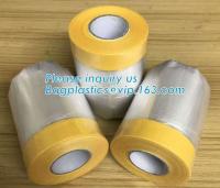 China self adhesive auto painting pre-taped masking film auto paint shelding function taped masking film, mold plastic auto for sale