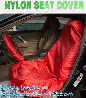 China Universal Reusable Nylon Car Seat Cover custom logo for car front seat to keep car clean Water resistant UV Protection for sale