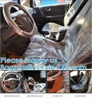 China Biodegradable Compost Car Floor Mat Auto Disposable Steering Wheel Seat Cover Interior Accessories Steering Tire Bags for sale