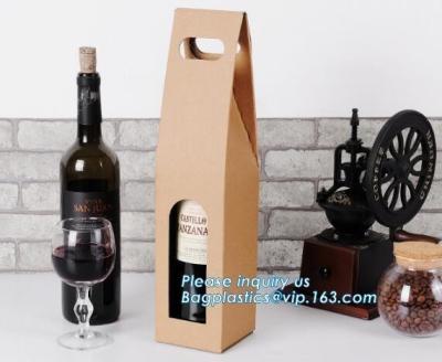 China Wine Packing Kraft Paper Bag with Twist Handle,Eco-friendly cmyk gold color custom printing paper wine gift bag bagease for sale