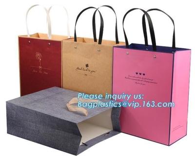 China Gold Foil Medium Luxury Shopping Premium Quality Cute Matte Modern Embossed Birthday Merchandise Clothing Business Store for sale