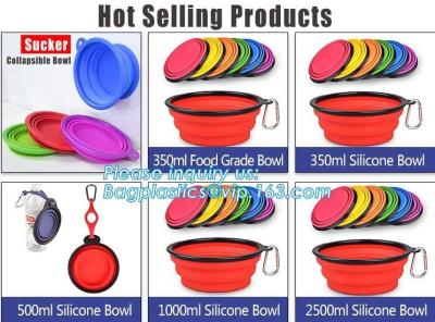China personalized supreme portable sublimation collapsible portable silicone plastic dog bowl,dog food bowl, for sale