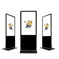 China Custom 55 Inch Super Slim Floor Standing Digital Signage with 1920×1080 Resolution and 500cd/㎡ Brightness for sale