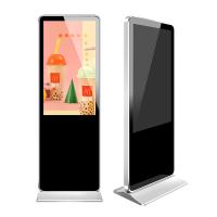 China Custom 55 Inch Super Slim Floor Standing Digital Signage with 1920×1080 Resolution and 500cd/㎡ Brightness for sale