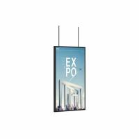 China Hanging Double-Sided Transparent LCD Digital Signage - 43/49/55 Inch with 700 Nits Brightness and Android OS for sale