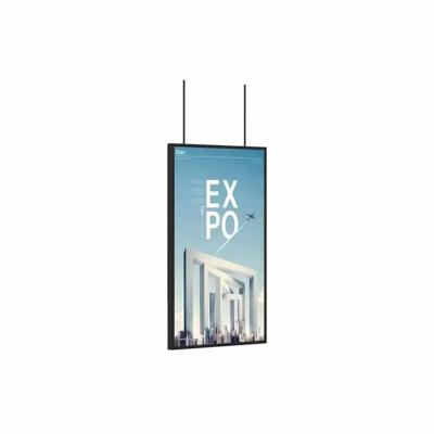 China Hanging Double-Sided Transparent LCD Digital Signage - 43/49/55 Inch with 700 Nits Brightness and Android OS for sale