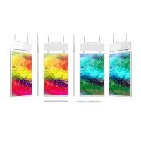 China Hanging Double-Sided Transparent LCD Digital Signage - 43/49/55 Inch with 700 Nits Brightness and Android OS for sale