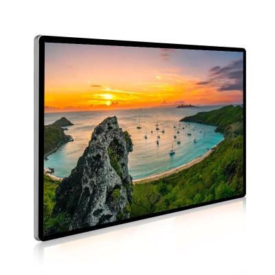 China 65-Inch Ultra-Thin Touch HD LCD Advertising Display with 3840×2160 Resolution and 10-Point IR Touch for sale